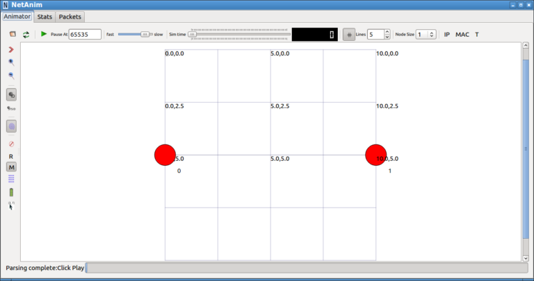 Visualizing ns-3 Simulation using NetAnim Visualization Tool