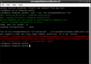 Installing ms-van3t VANET V2X Protocol Stack Under ns-3
