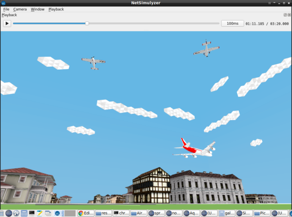 Making Spring Mobility Model for ns-3 and Visualize it in 3D