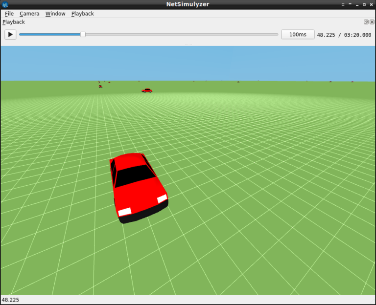 3d Visualization Of Gridwaymobility Of Ns 3 Vanet Simulation