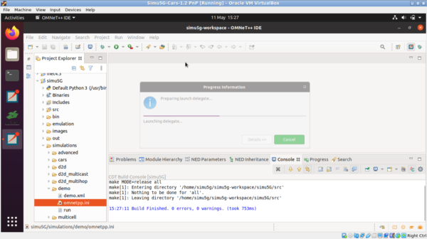Simulation of 5G Networks under Omnet++ and Simu5G simulator