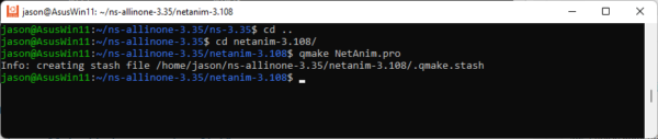 Installing Ns 3 And Netanim Under New Windows 11 Using Wsl2