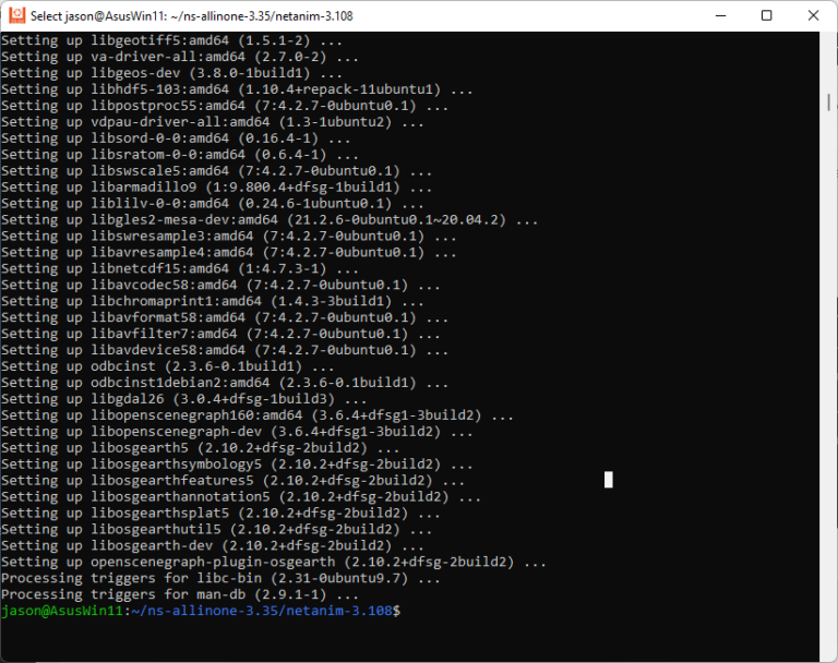 Installing OMNet++ IDE Under new Windows11 Version Using WSL