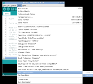 Using Arduino IDE for ESP8266 – WeMos D1 mini WiFi Projects.