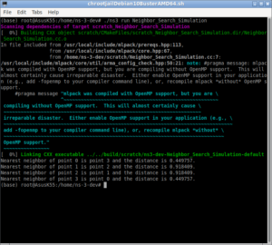 Implementing machine learning functions in ns-3 using ml