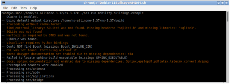 Installing NetSimulyzer 3D Visualization Module with ns-3.37