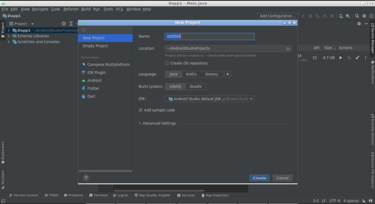 Installing Flutter, VS Code and Android Studio on Debian 11