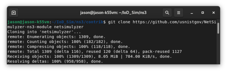 Installing NetSimulyzer for Visualising IoD_Sim FANET in 3D.
