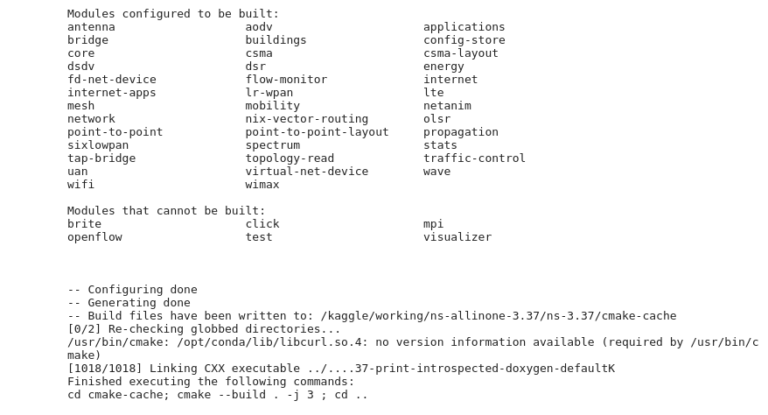 Installing and running ns-3 using free Kaggle Cloud Platform